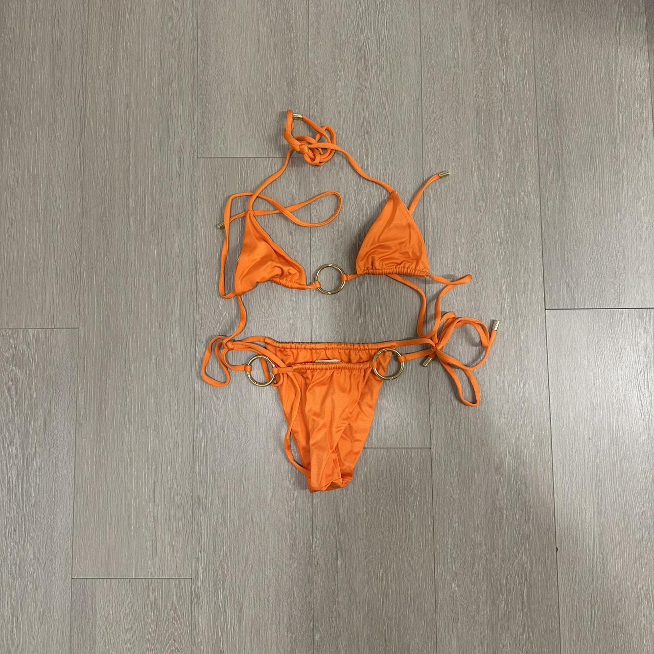 CIN CIN 'COVE' STRING TOP & BOTTOMS ORANGE Size... | Depop