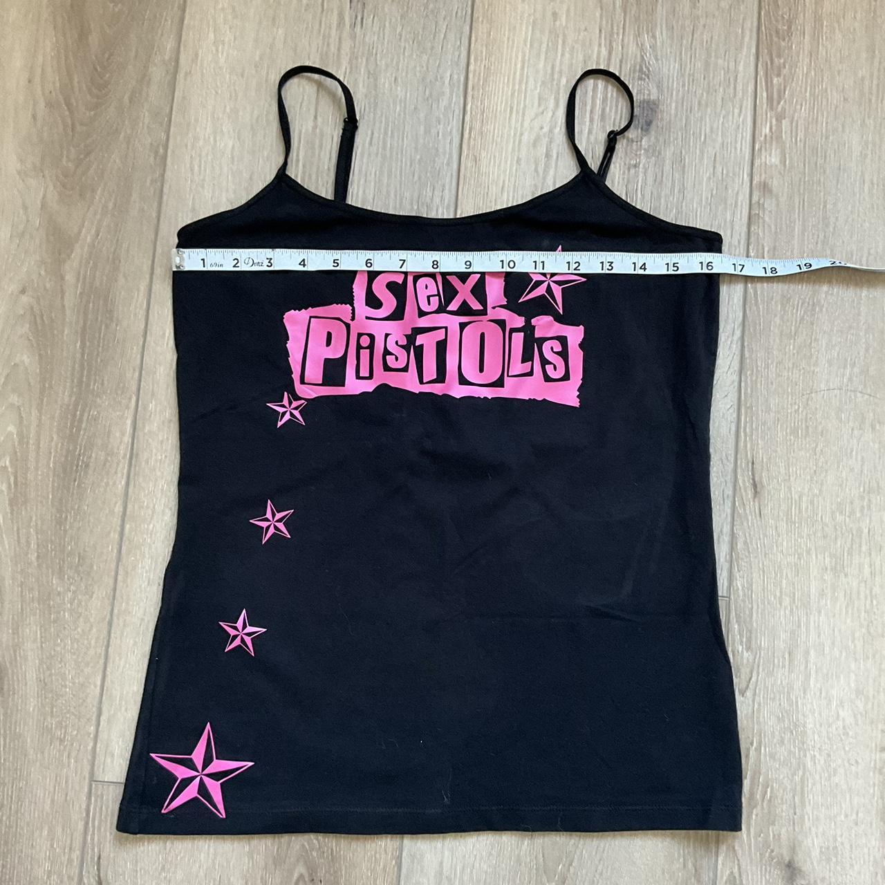 Sex Pistols scene star hot pink punk tank top! On a... - Depop