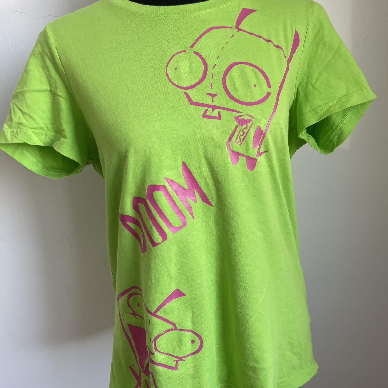 Scene Zim invader alt green top! Shown on small... - Depop