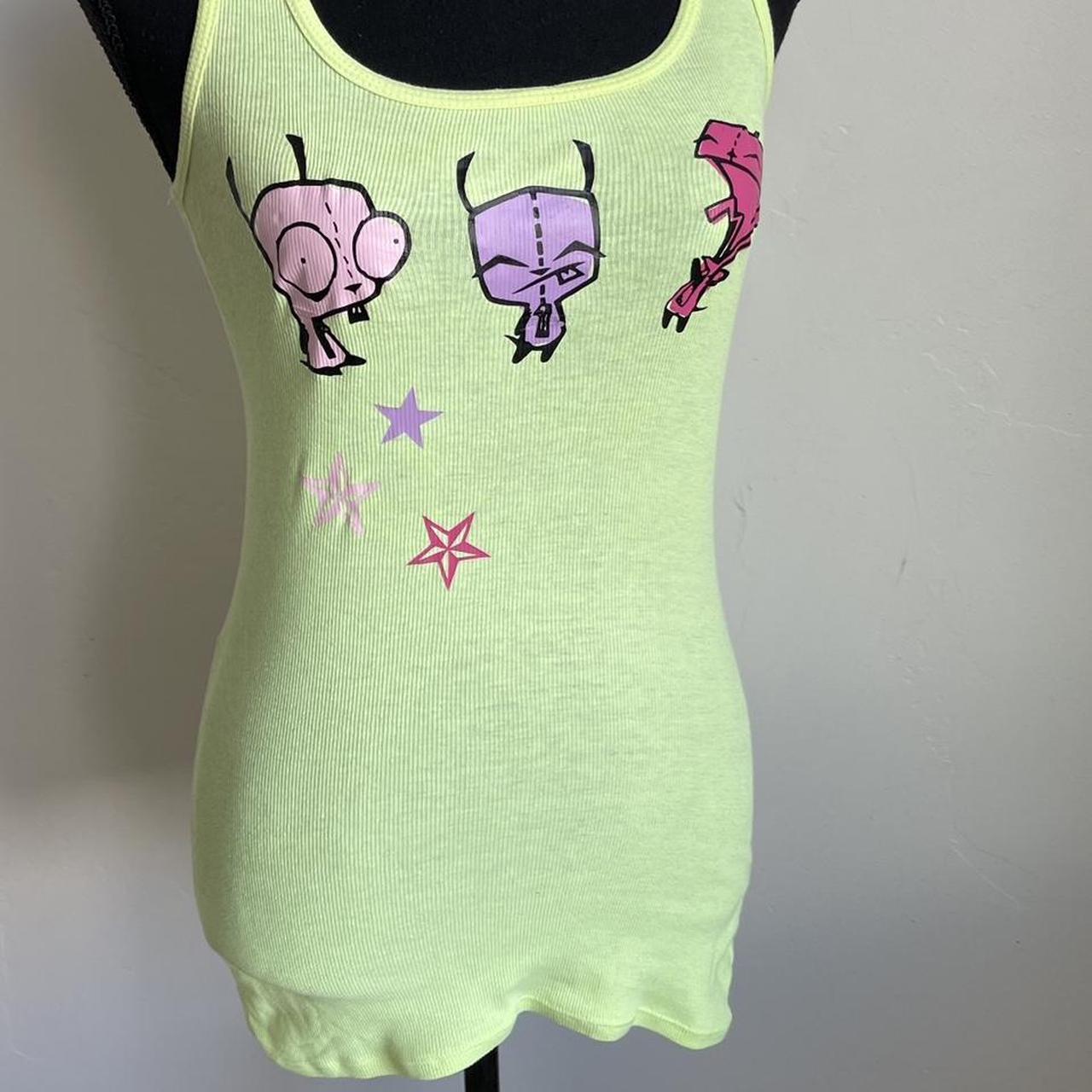 Scene Zim invader alt wide strap top! Shown on small... | Depop