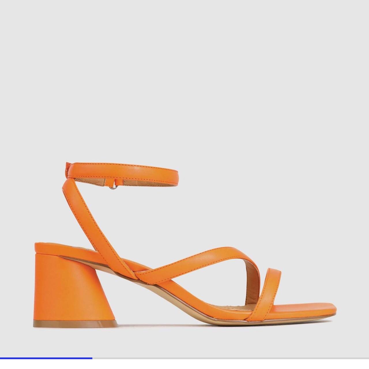 EOS Petricia Heels Orange size 39 Worn for one day... - Depop