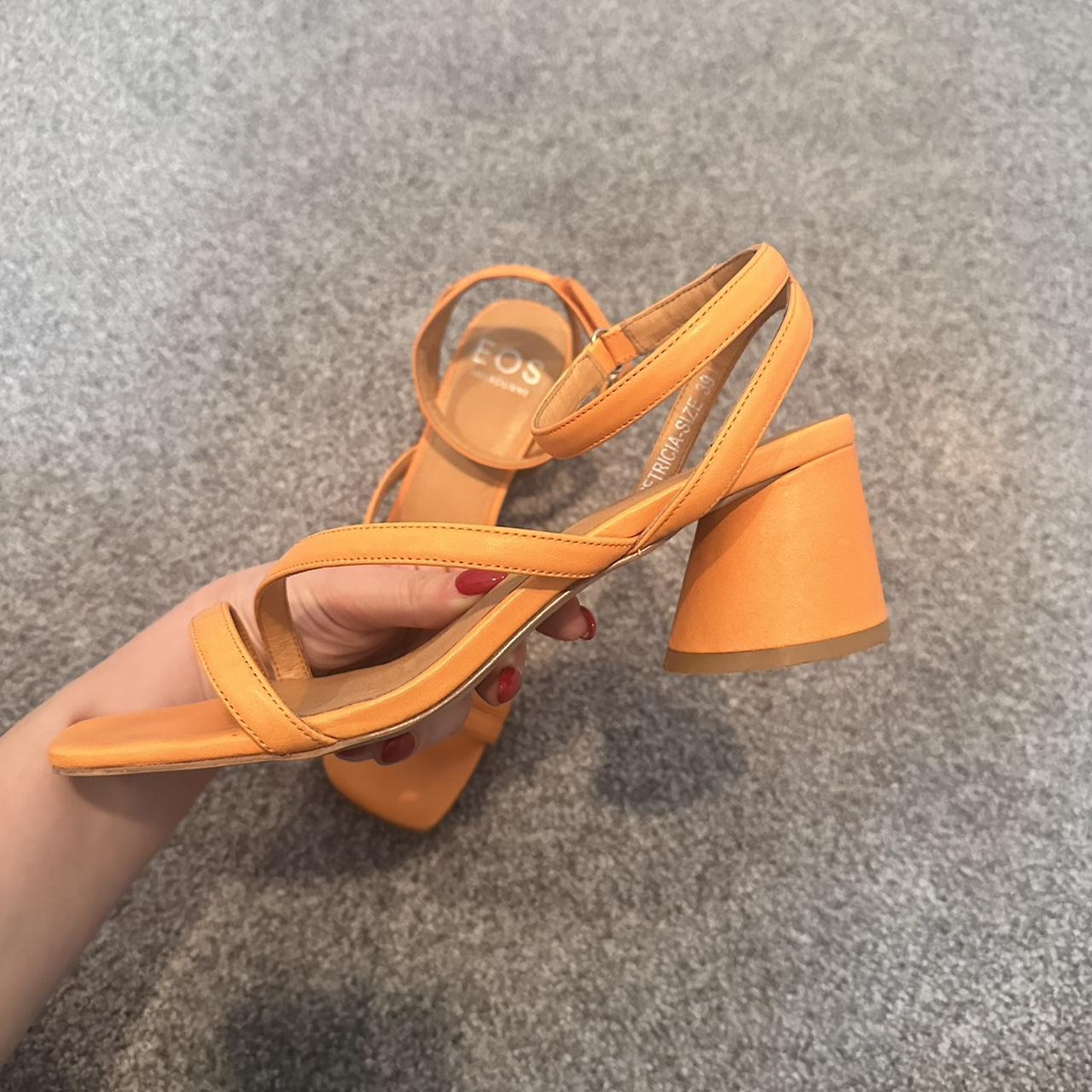 EOS Petricia Heels Orange size 39 Worn for one day... - Depop