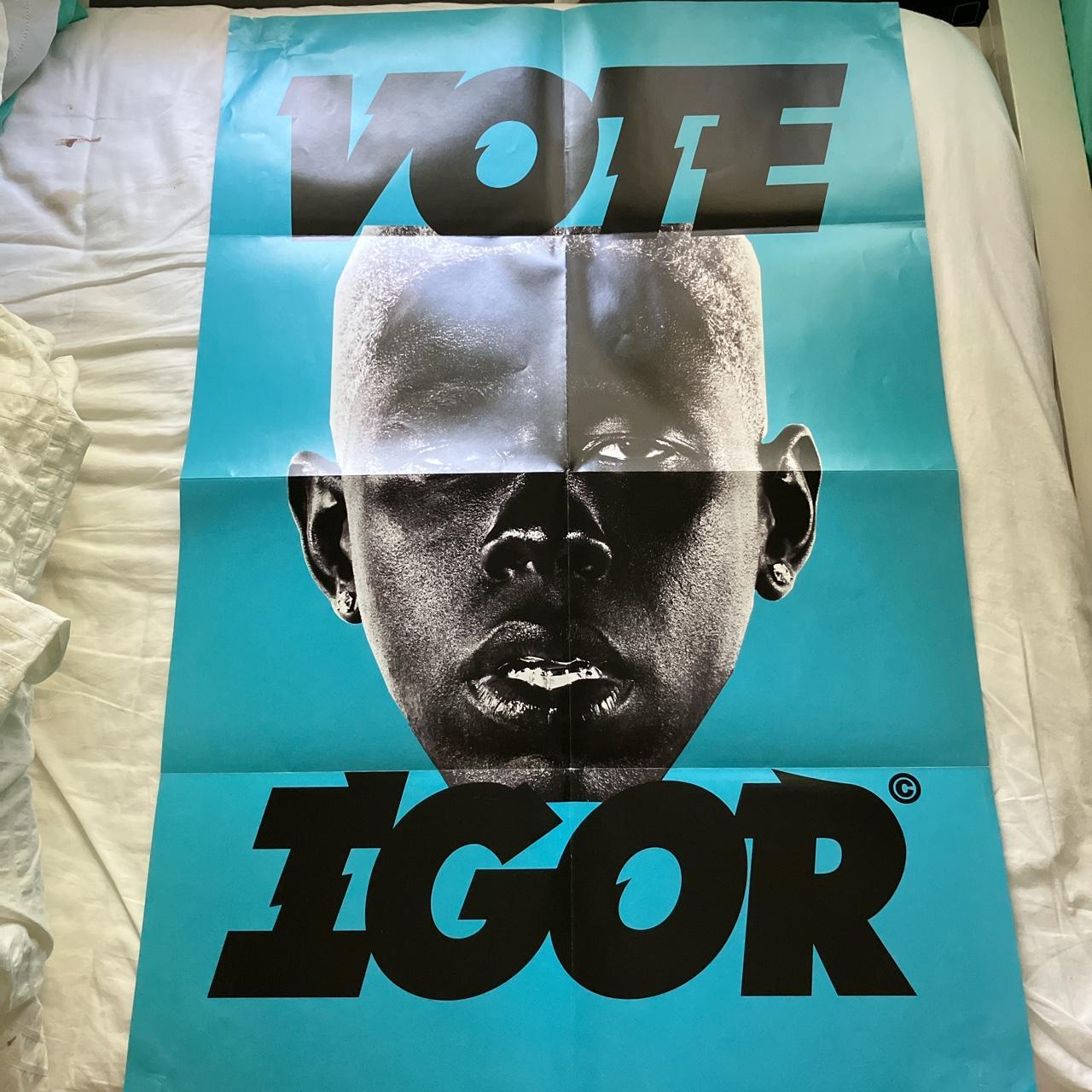 Vote igor blue poster by tyler, the creator Decent... - Depop