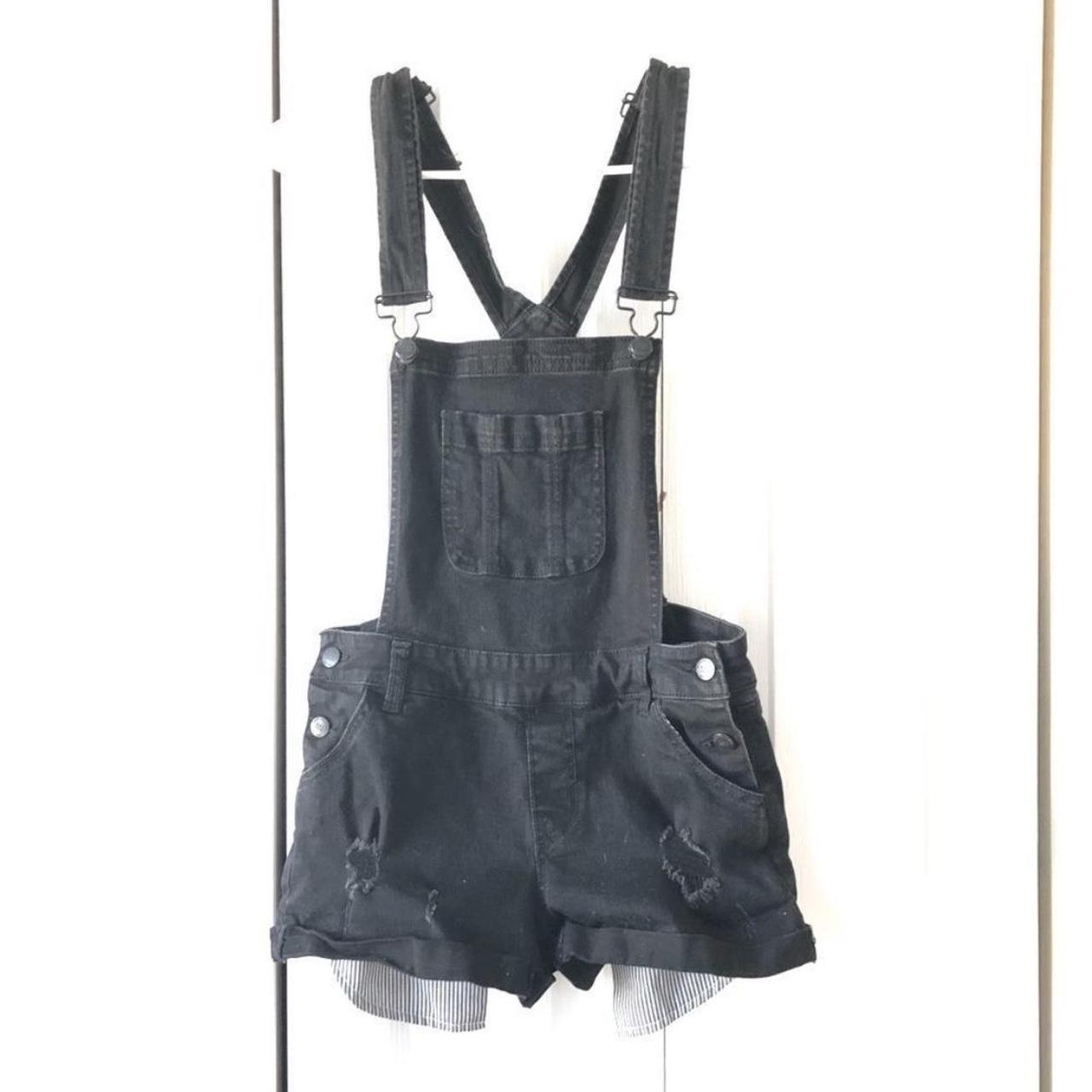 Black Denim Shortalls These Shortalls are clean and... - Depop