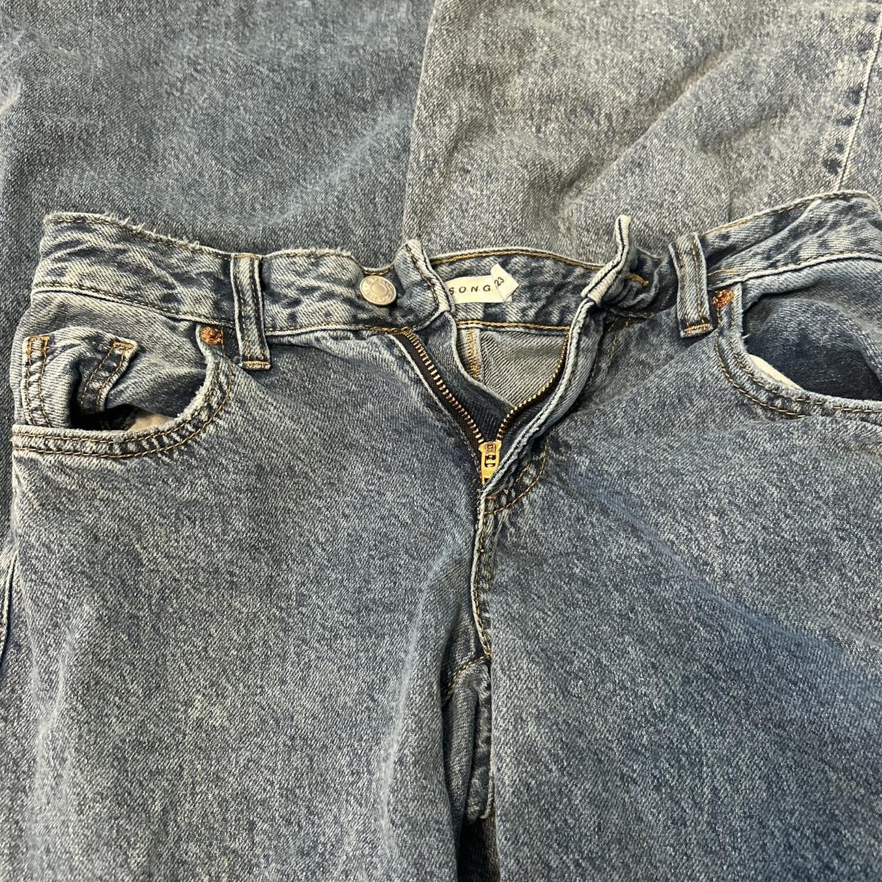 super low rise baggy jeans from S.O.N.G #wideleg... | Depop