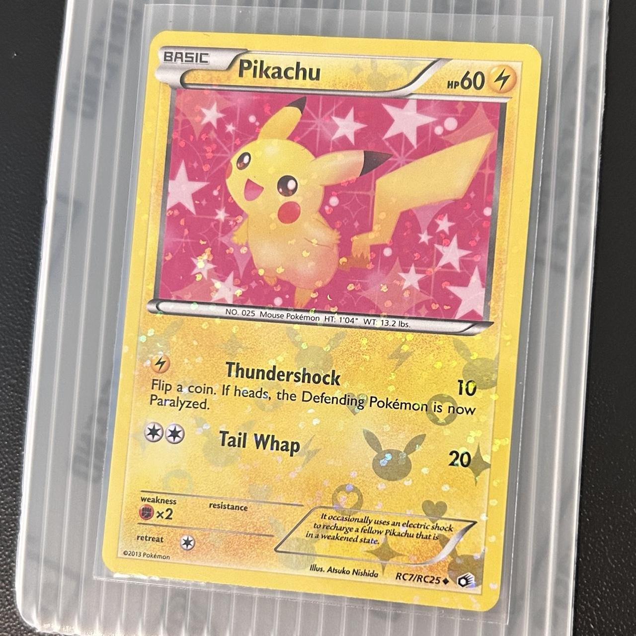 Pokémon TCG Basic Pikachu holo card #PokemonTCG... - Depop
