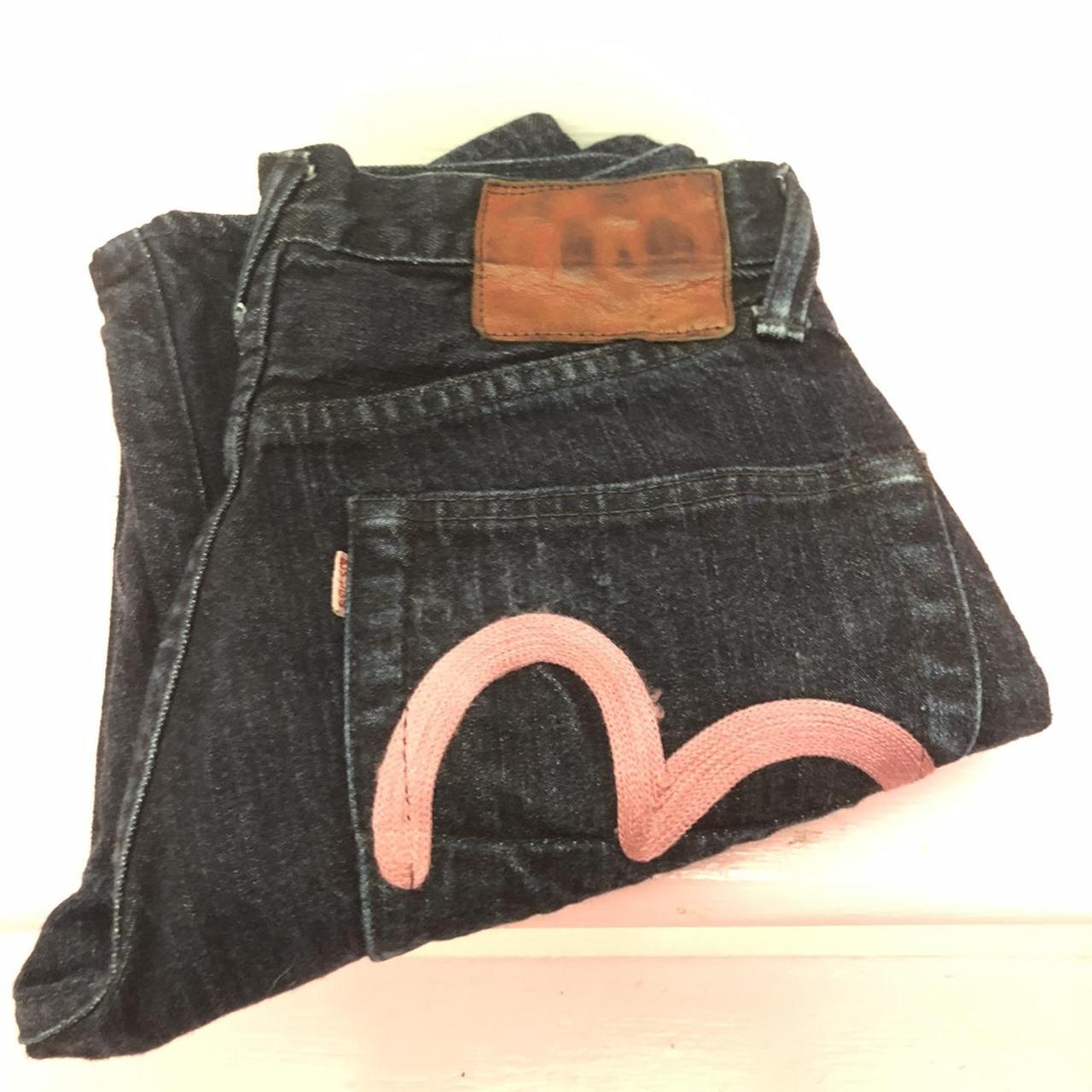 Authentic Vintage Evisu jeans (W) Measured: waist... - Depop