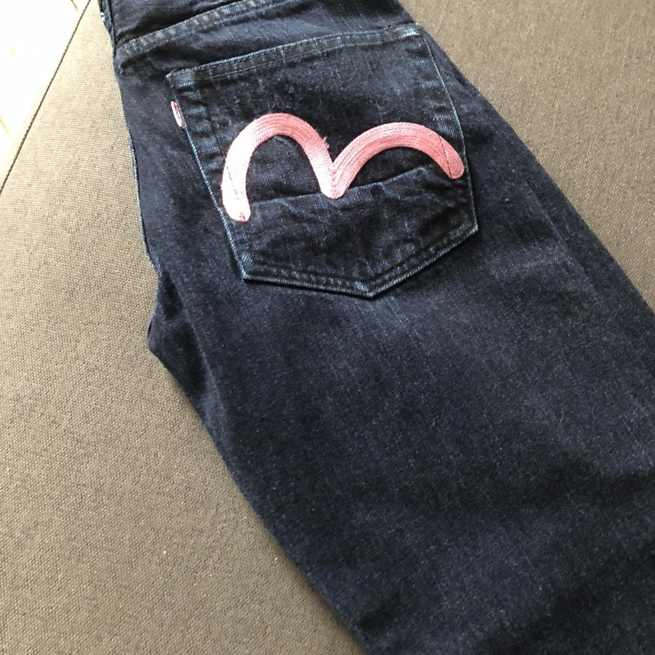 Authentic Vintage Evisu jeans (W) Measured: waist... - Depop