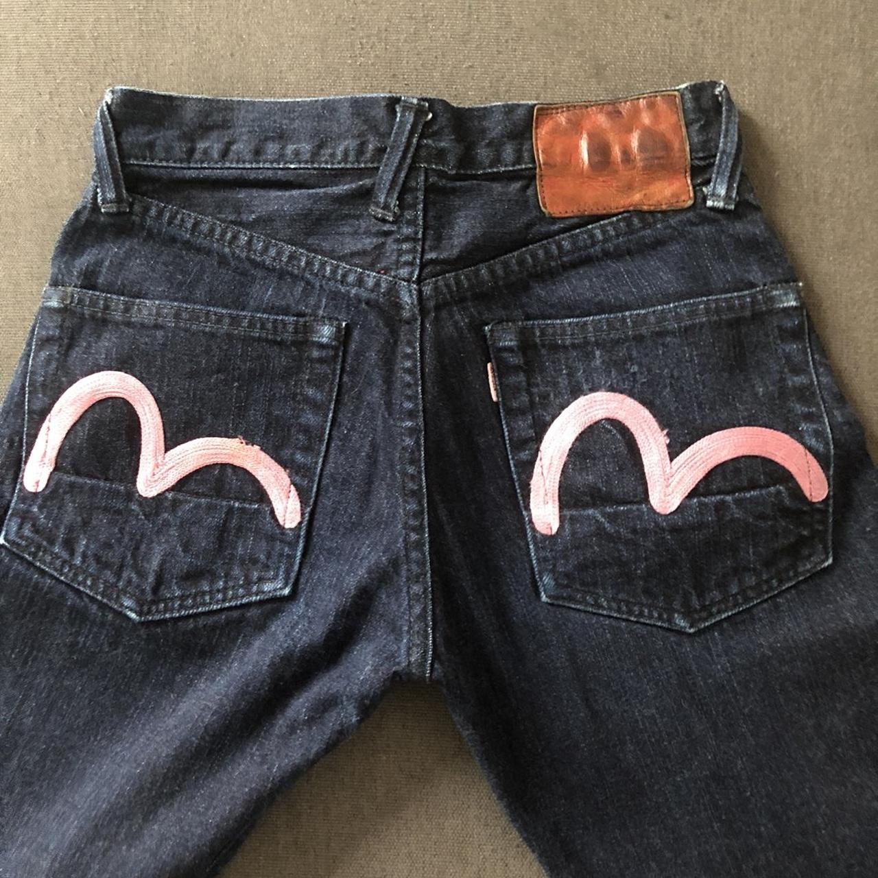 Authentic Vintage Evisu jeans (W) Measured: waist... - Depop