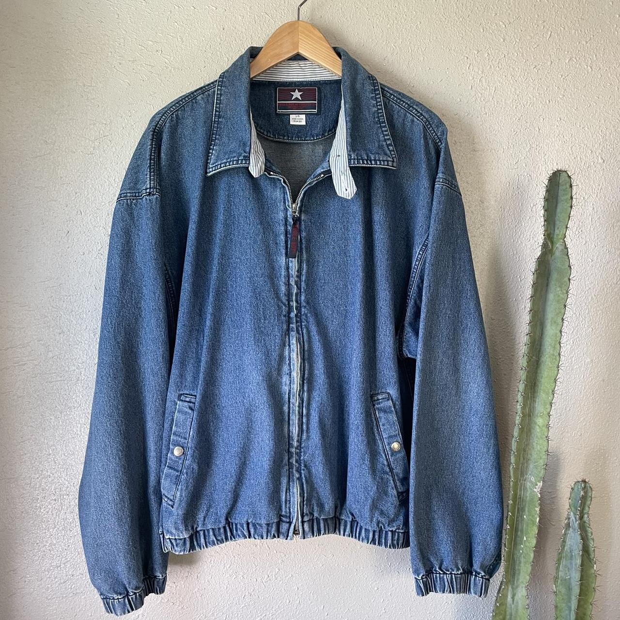 Bugle Boy Men's Navy and Blue Jacket | Depop