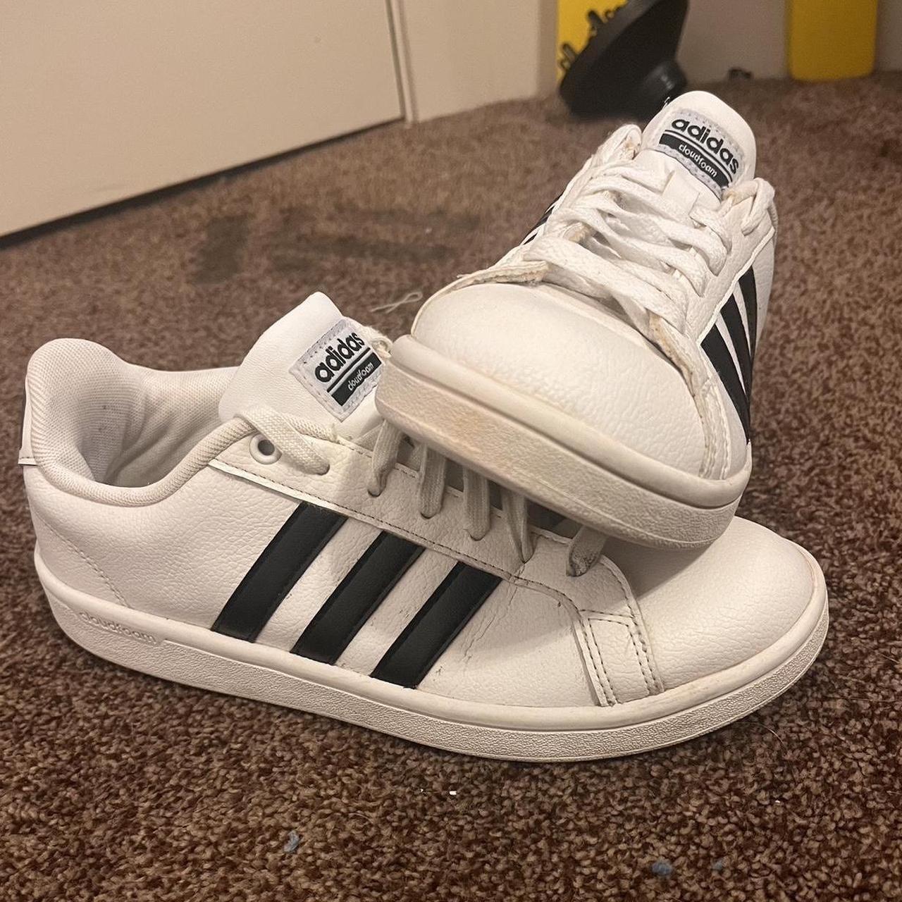 size 7 adidas shoes minimally worn and in great... - Depop