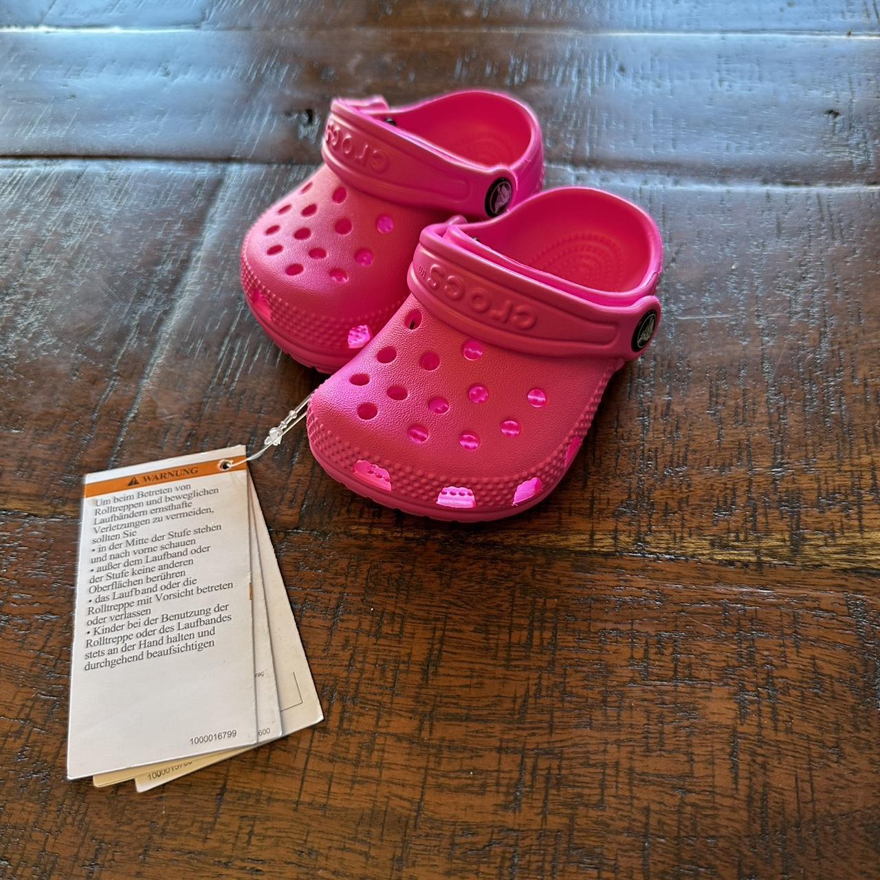 Pink Crocs clogs for girls #kidsshoes - Depop