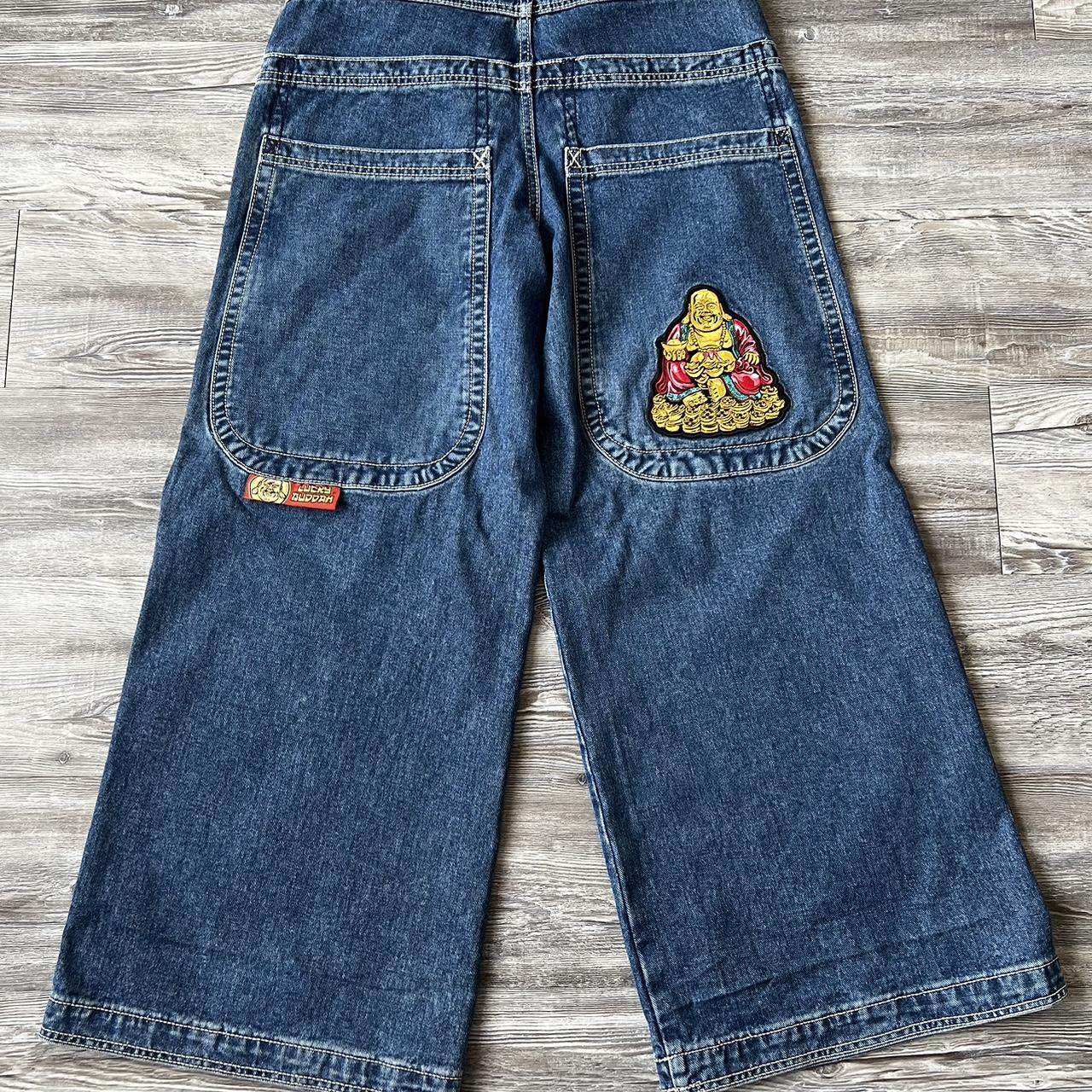 JNCO Darkstone Buddha Fire asf Embroidery ️ ️ Brand... - Depop