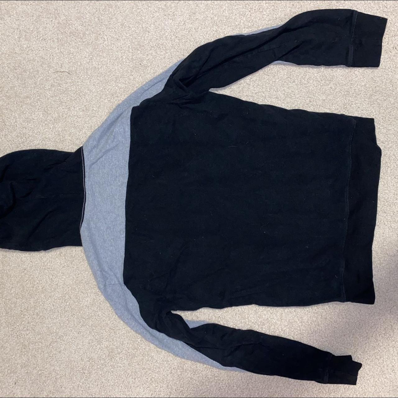 American Eagle Outfitters Men's Black and Grey Hoodie | Depop