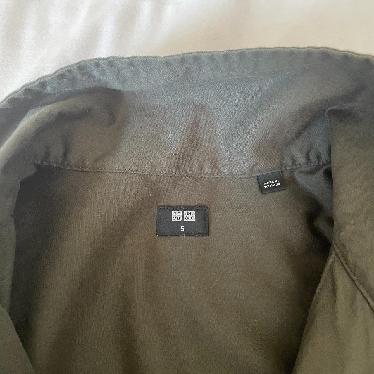 Dark Green Uniqlo Oversized Shirt Smooth and Soft... - Depop