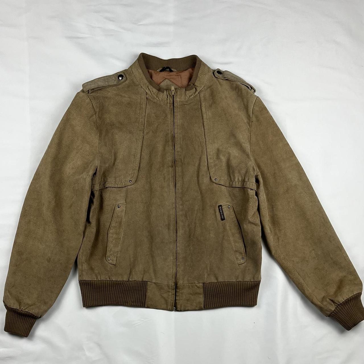 Members Only Men's Brown and Tan Jacket | Depop