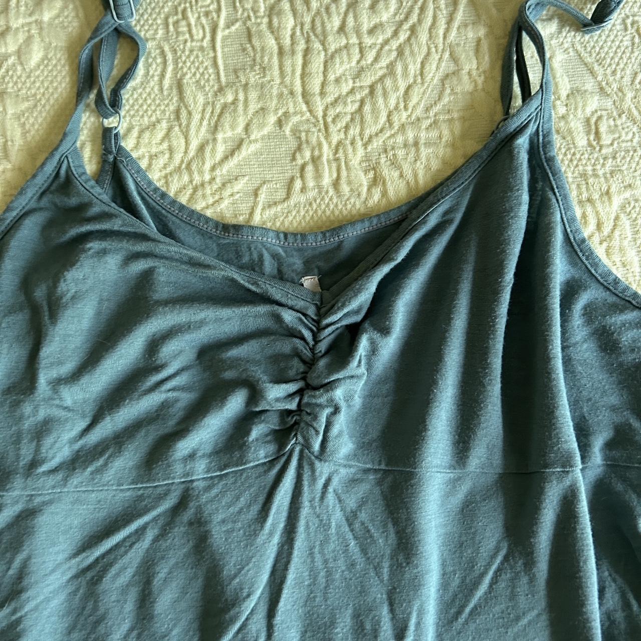 Blue Slip Dress This is a stretchy blue slip... - Depop