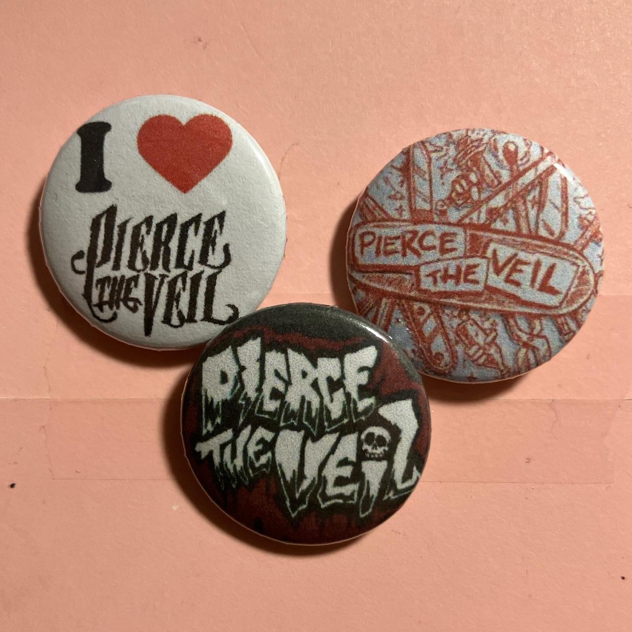 pierce the veil pins! -1.25” -Metal Back -cute... | Depop
