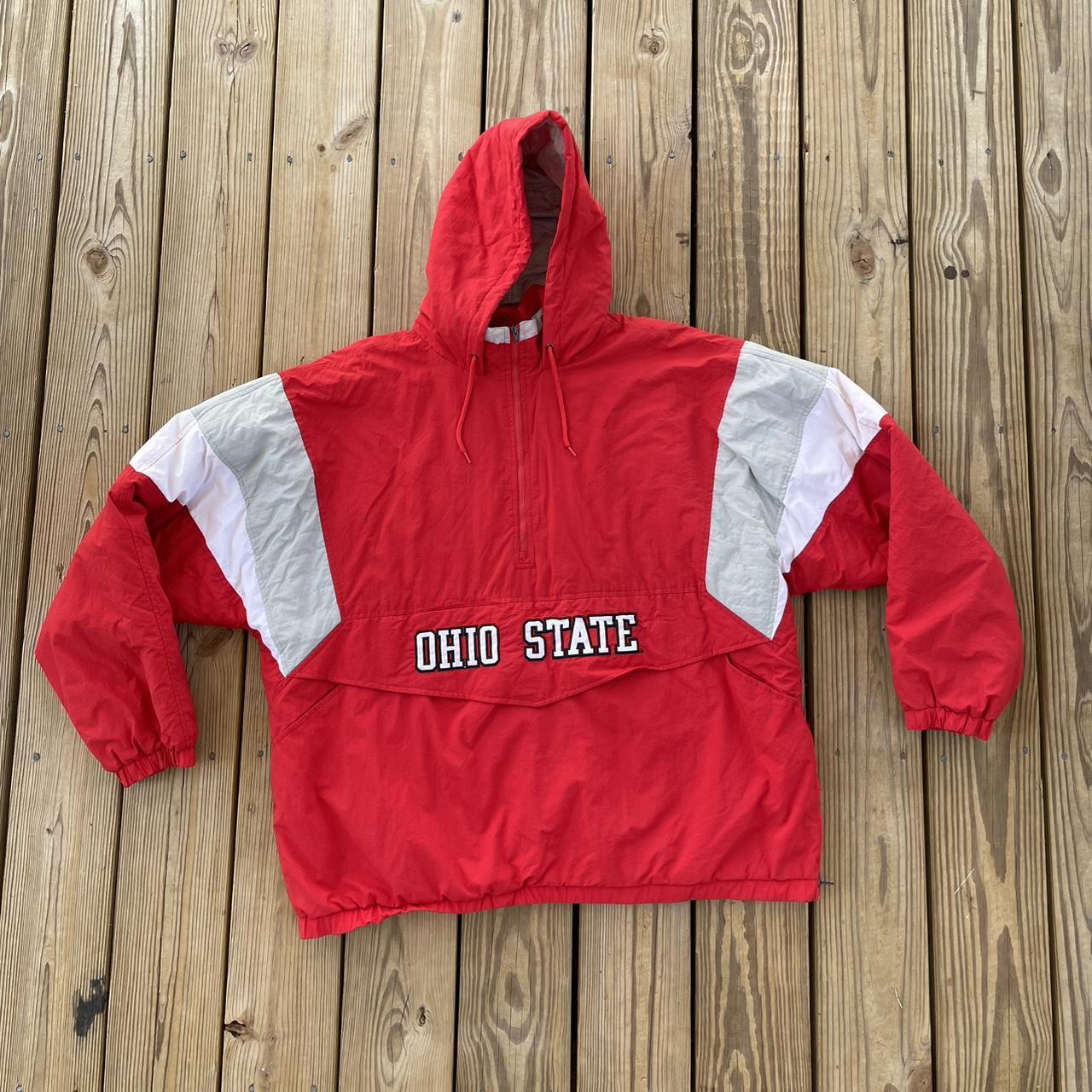 Ohio State Buckeyes vintage puffer jacket jacket... - Depop