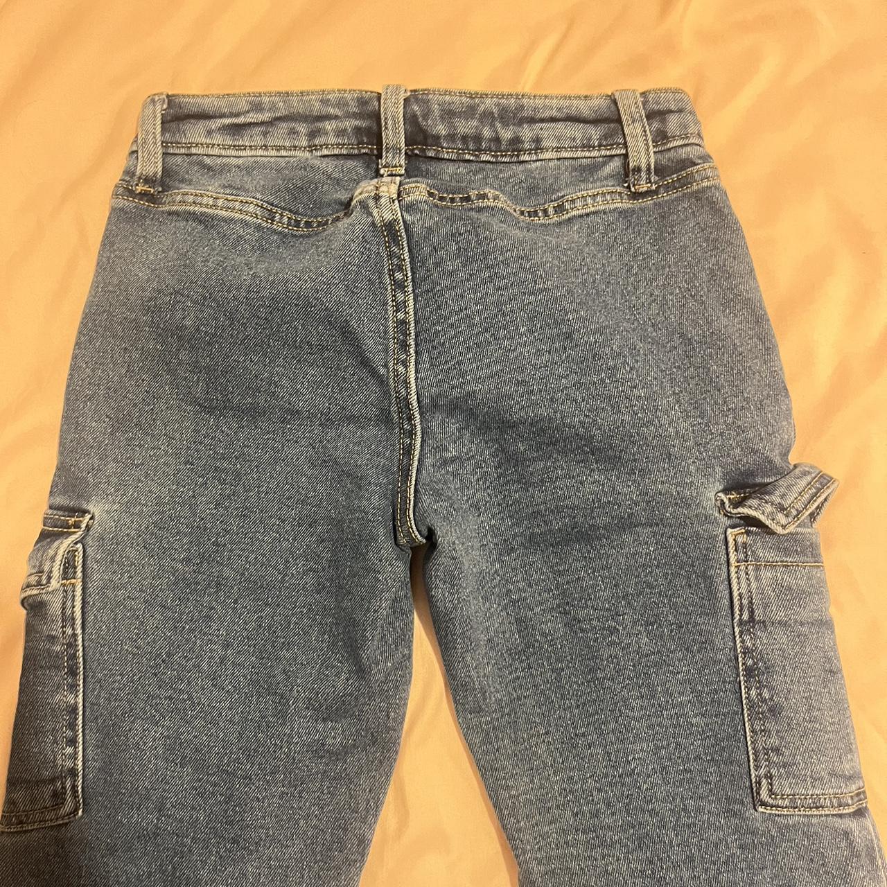 Target Wild Fable jeans, size 0, cargo bootcut,... - Depop