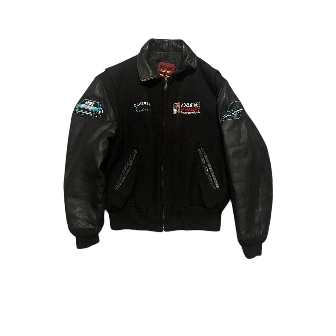 90s racing varsity jacket fits like a medium #90s... - Depop