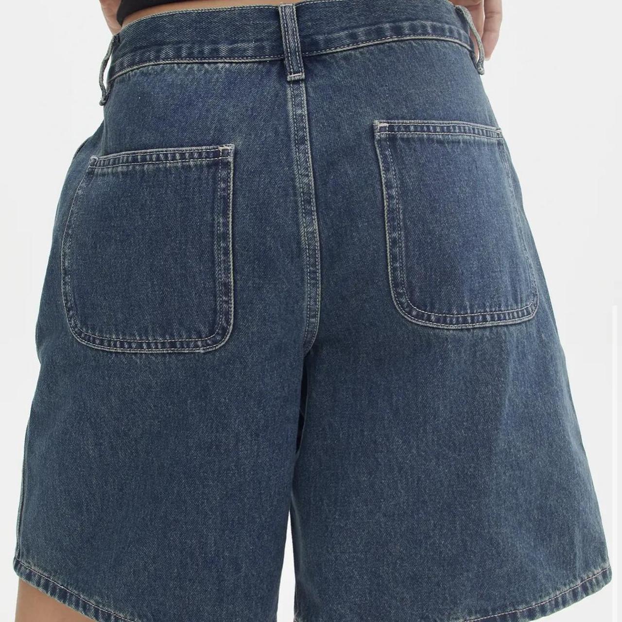 Glassons wide leg longline denim jorts in coyote... - Depop
