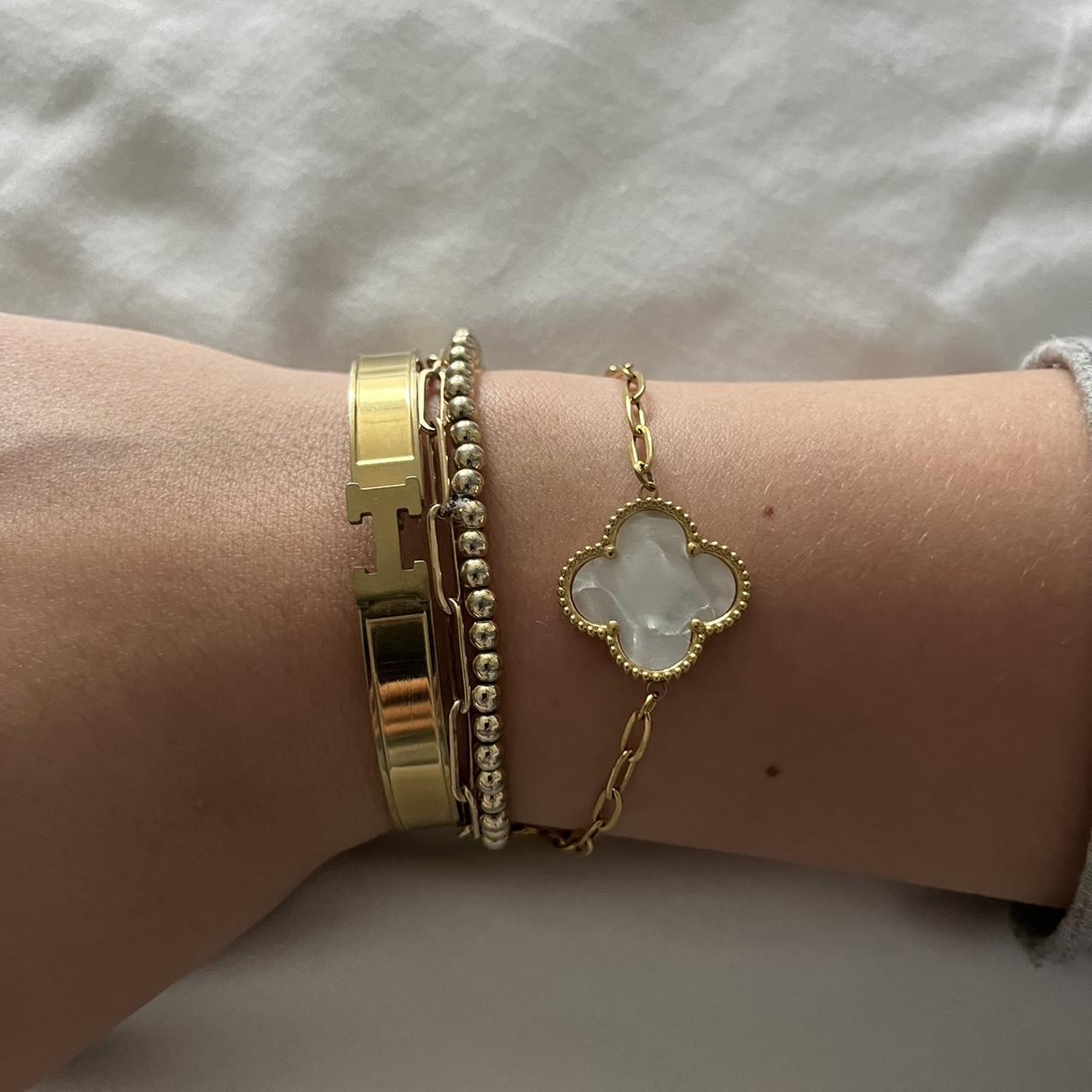 Van-Cleef Style Gold Bracelet - OTHER BRACELETS NOT... - Depop