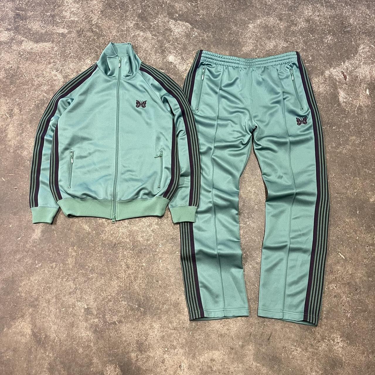 Green Needles Polysmooth Tracksuit tracksuit full... - Depop