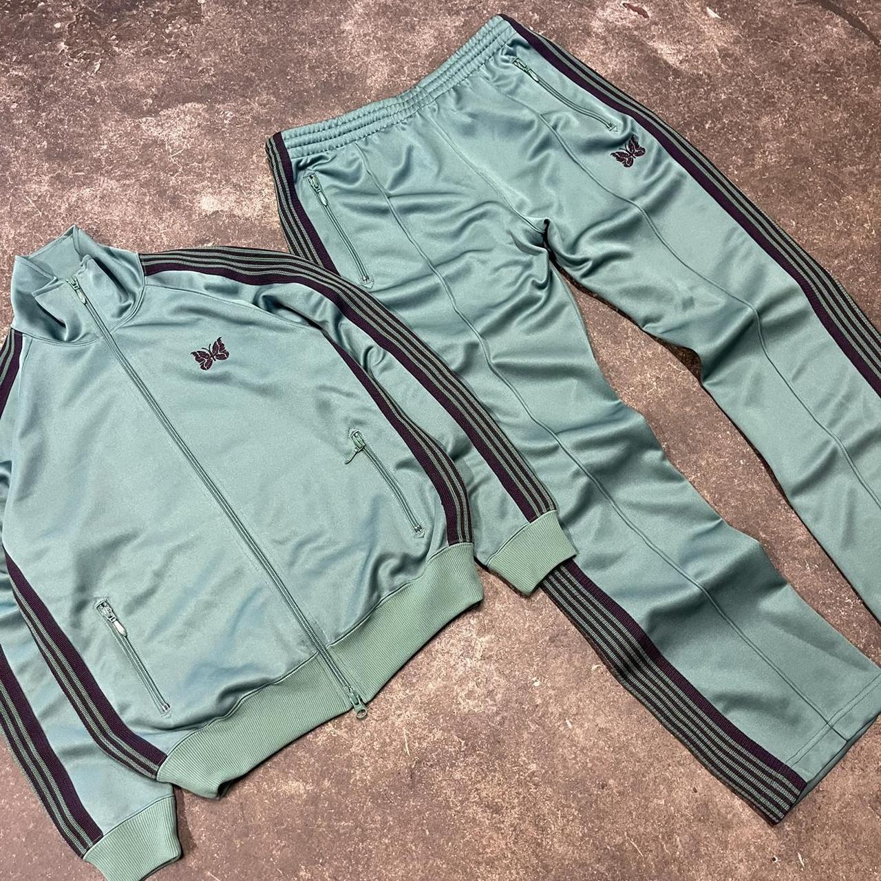 Green Needles Polysmooth Tracksuit tracksuit full... - Depop