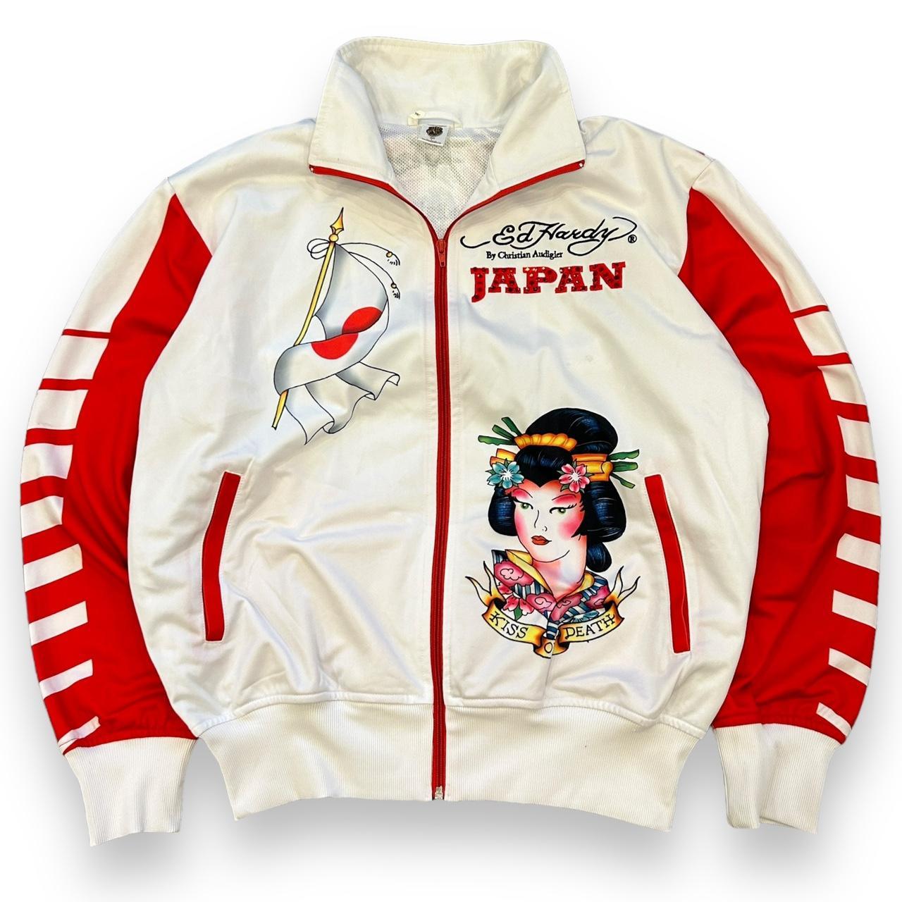 00’s Ed Hardy Japan Track Jacket (L) Size- L (25“... - Depop