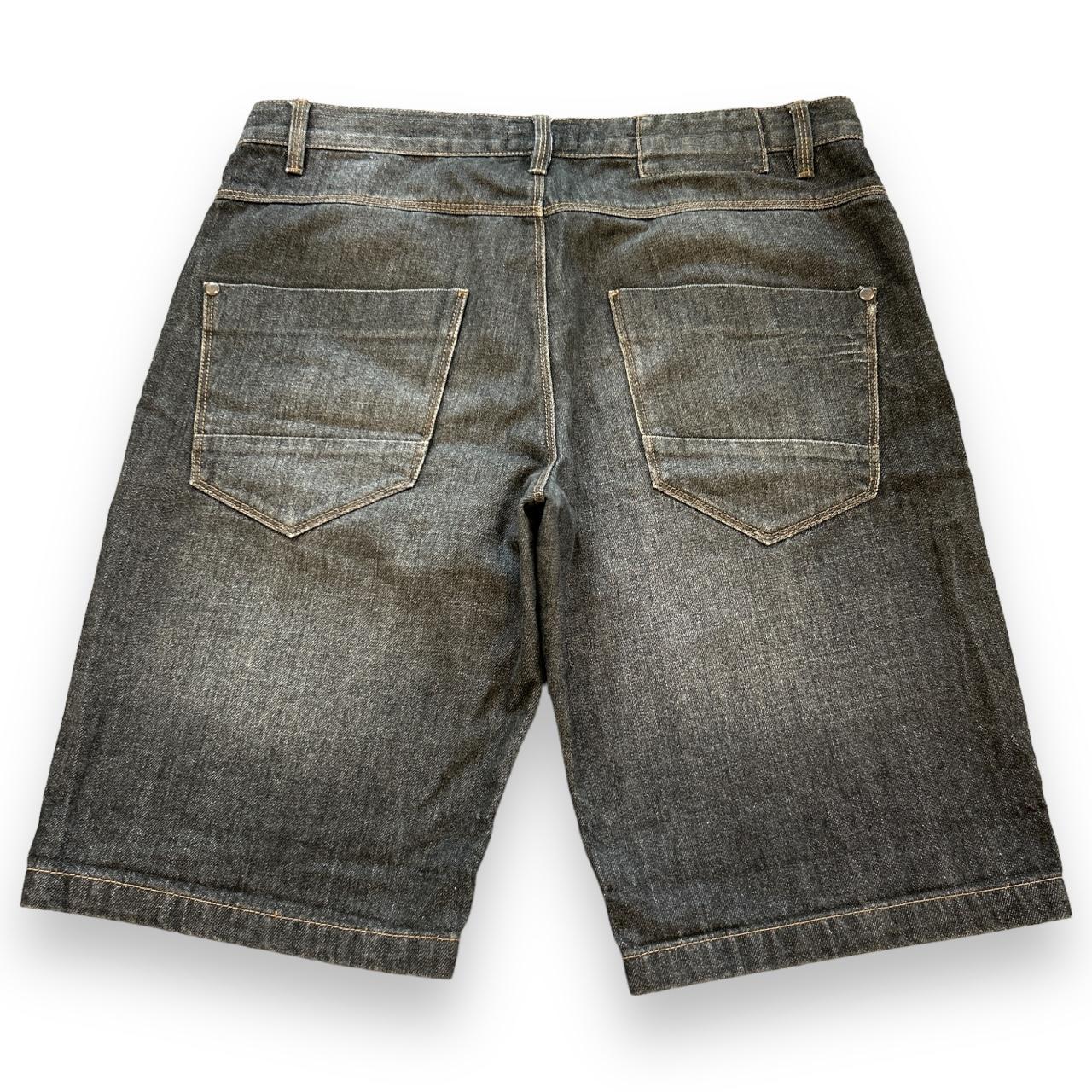 00's Denim Grey Jorts Relaxed denim summer jorts... - Depop