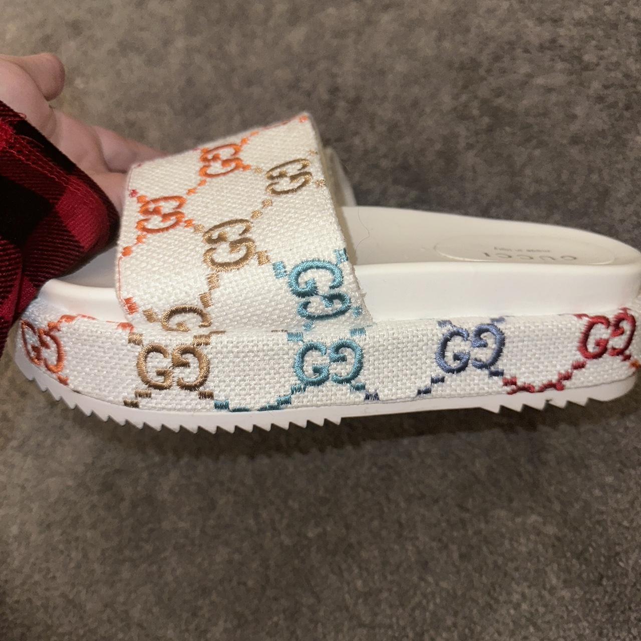 Gucci Platform Slides Multi Color UK size 38 US size... - Depop