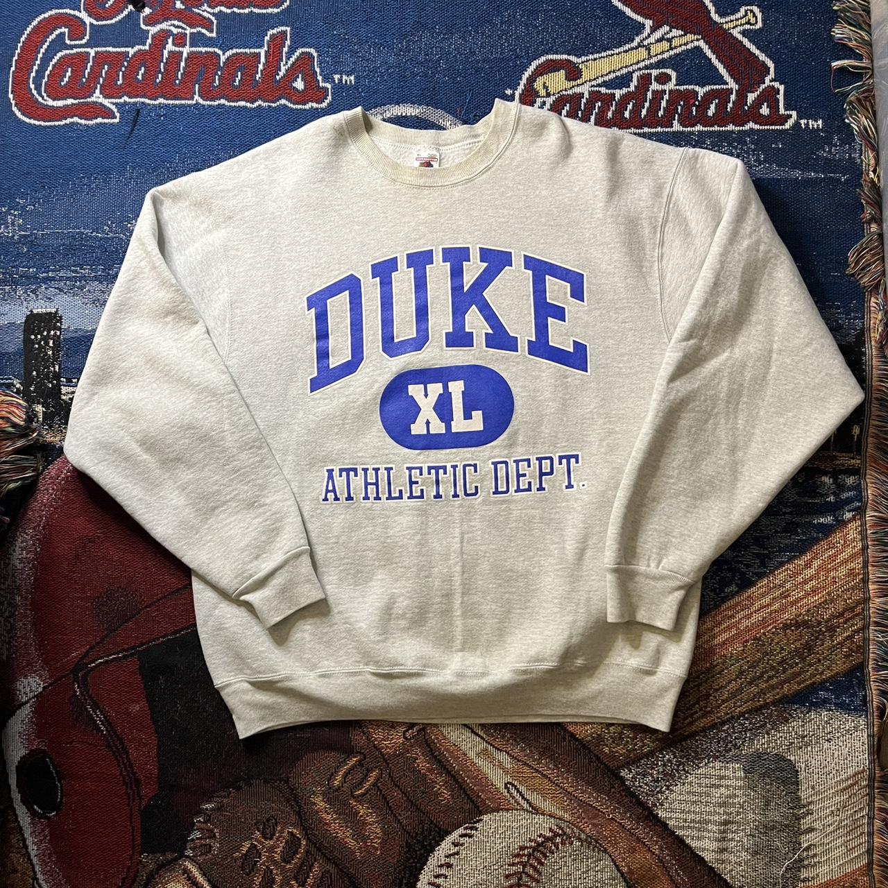 90s Duke sweater L(Top to bottom) : 29 W(Pit to... - Depop