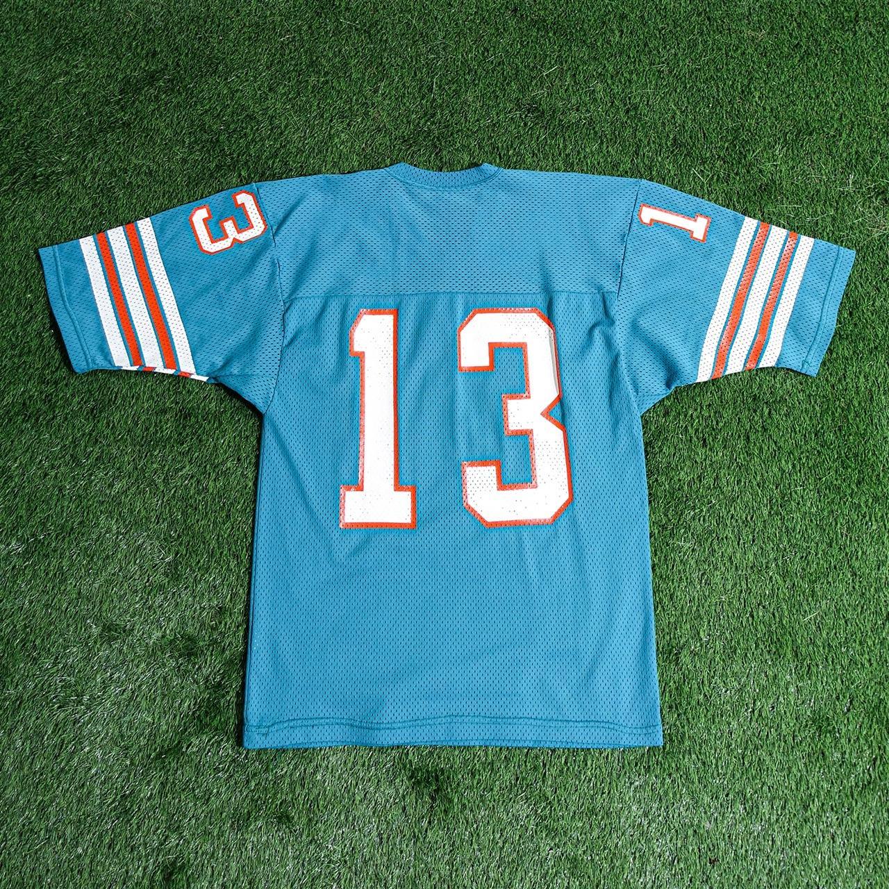 1980's MacGregor Sand Knit NFL Replica Jersey Miami... - Depop