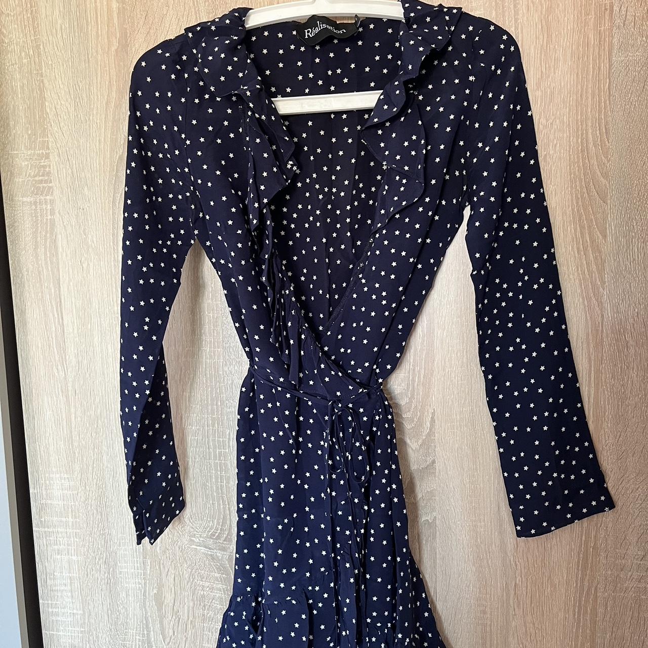 Realisation Par Alexandra dress in navy. Worn just a... - Depop