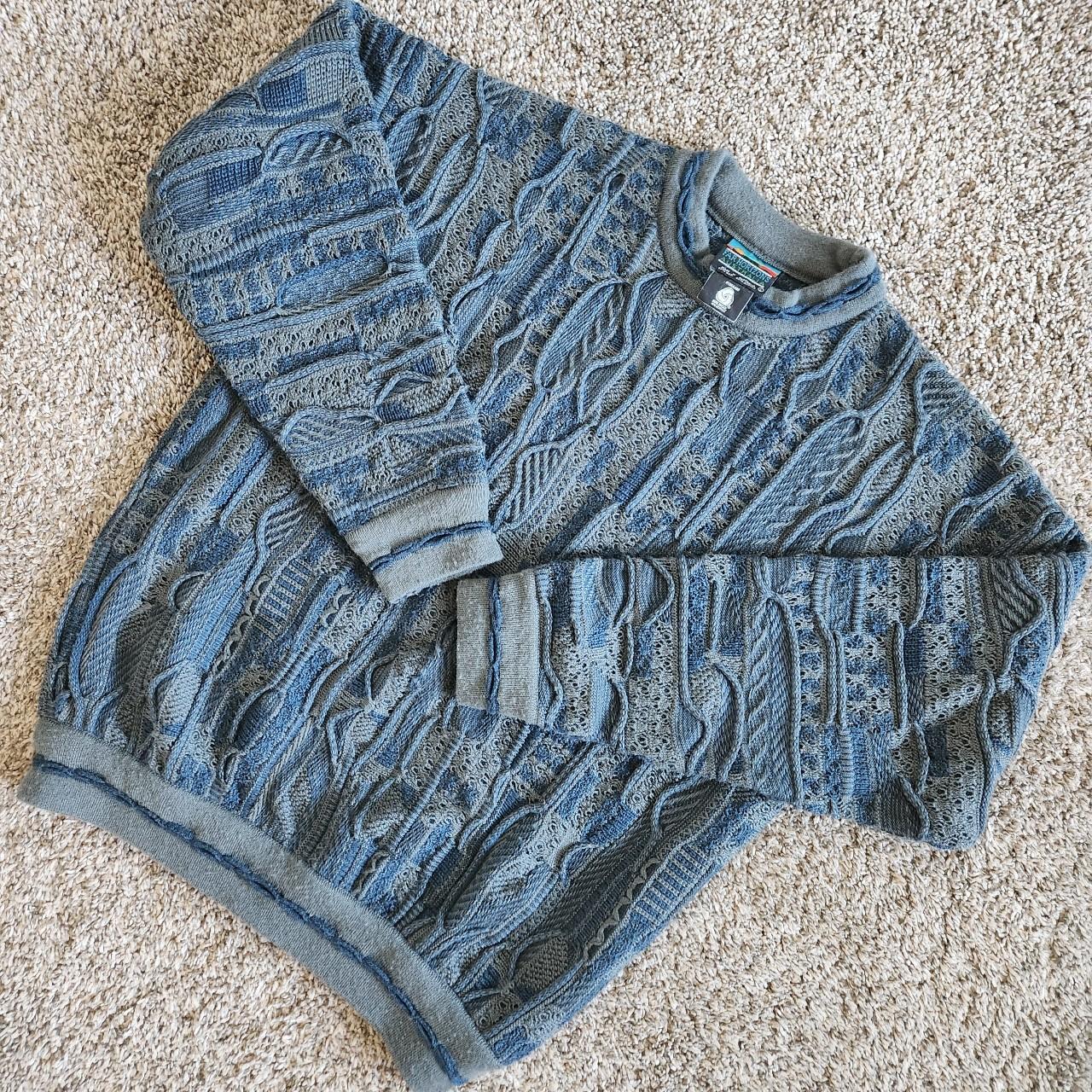 Coogi Style Sweater L Mens Australia Wool 3D Knit... - Depop