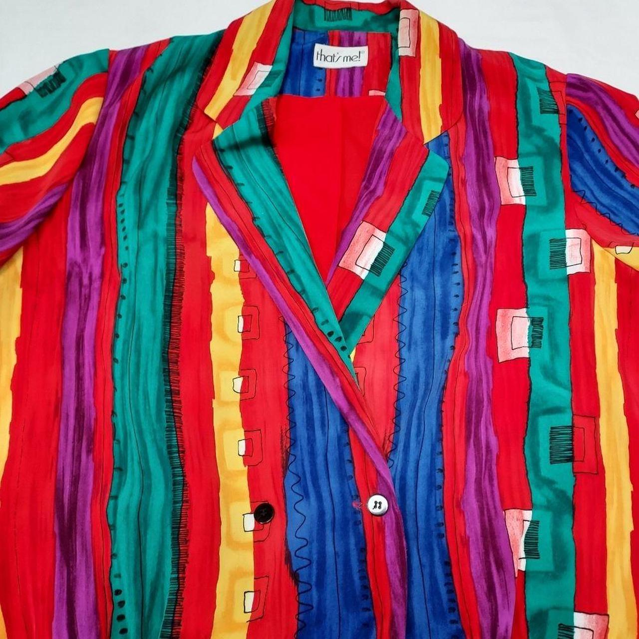 This is the colourful jacket you never knew you... - Depop