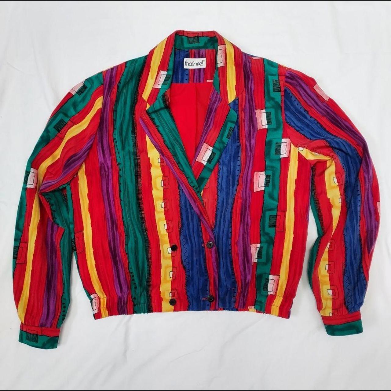 This is the colourful jacket you never knew you... - Depop
