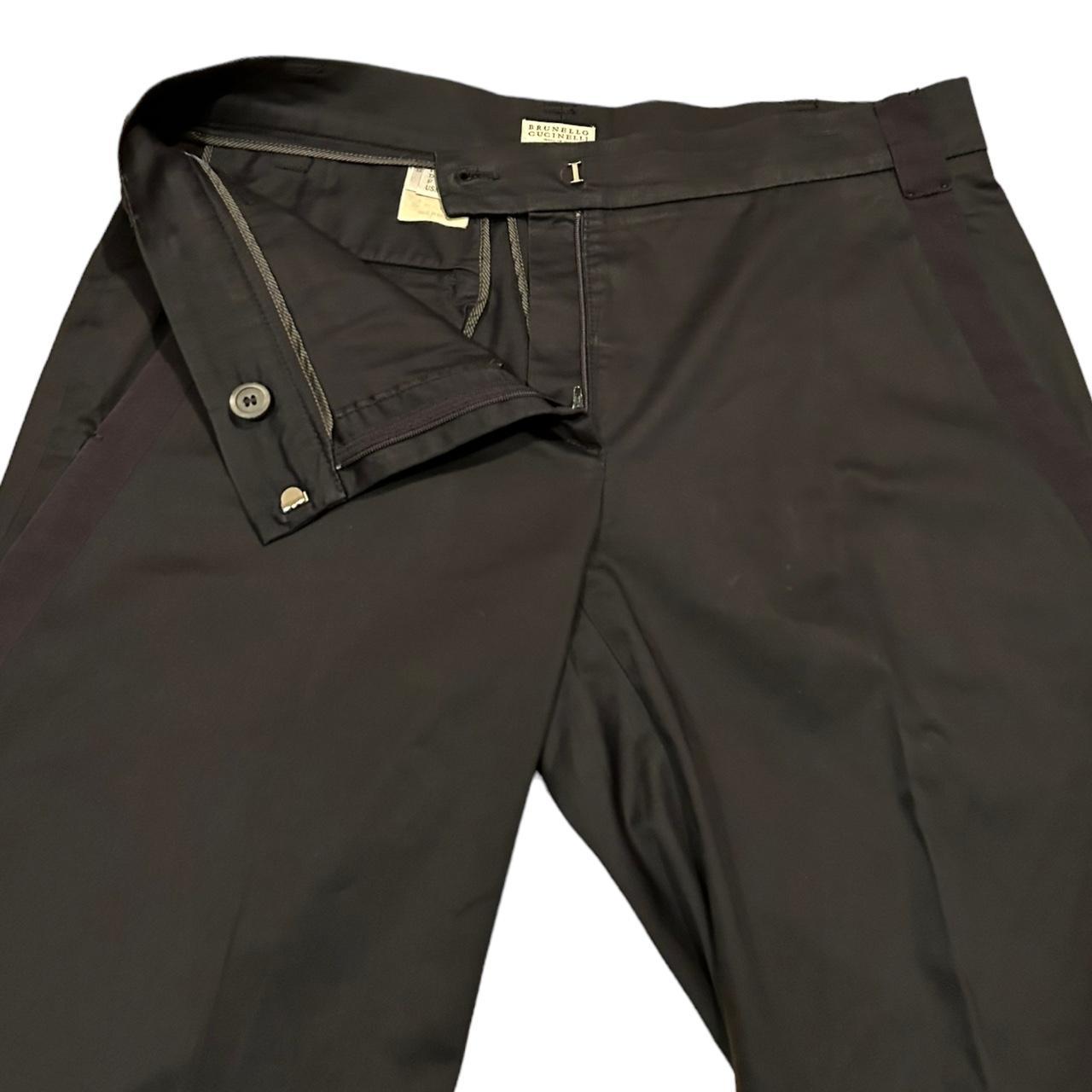 BRUNELLO CUCINELLI Gunex Pants Womens 8 Black Twill... - Depop