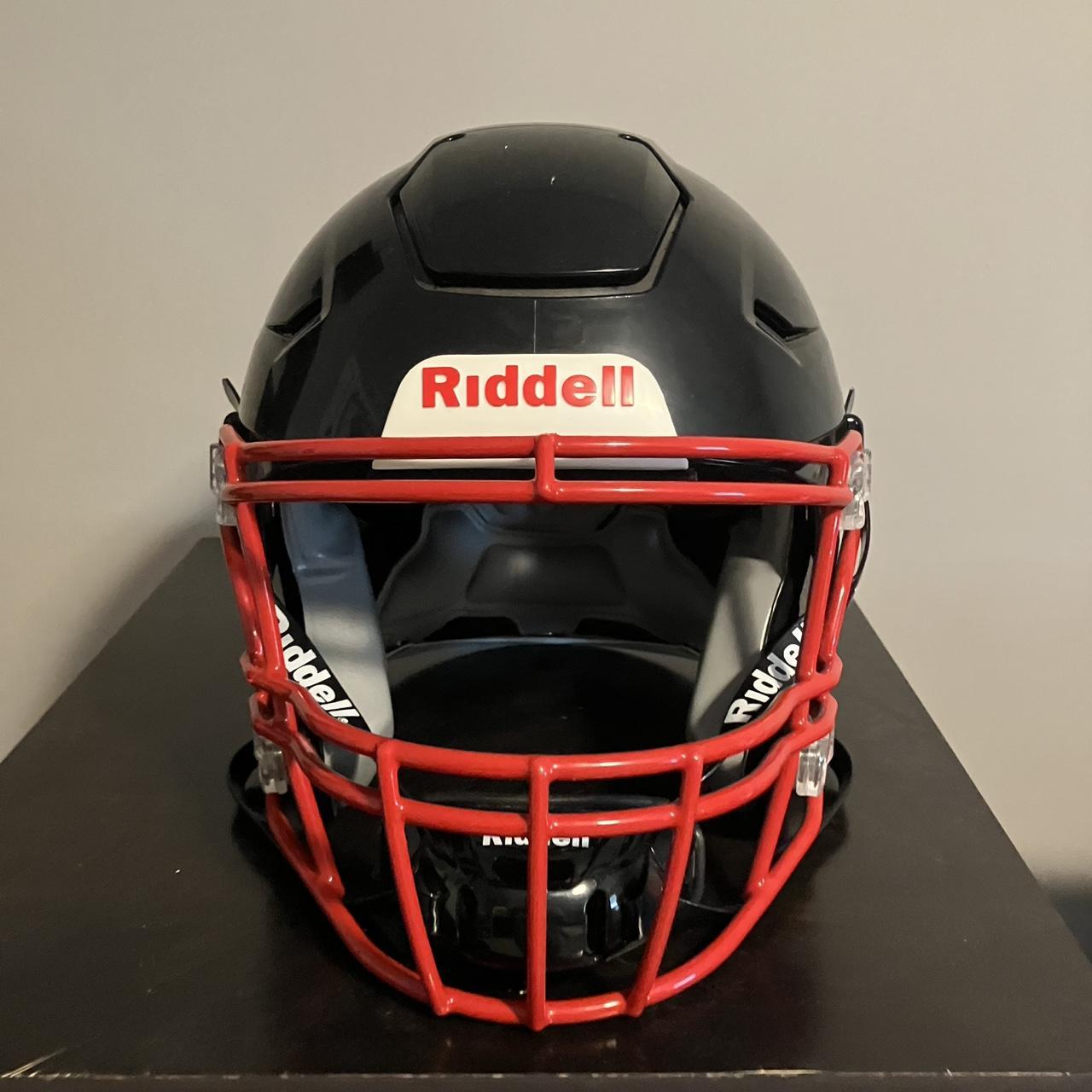 Riddell Speedflex helmet with red face mask... | Depop