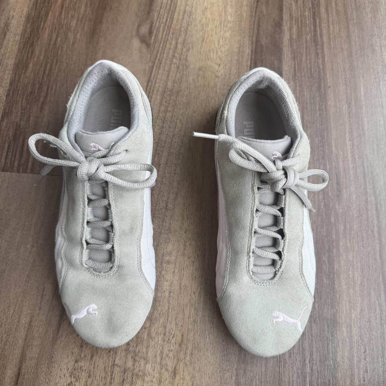 Grey and Pink Puma Etoile | Depop