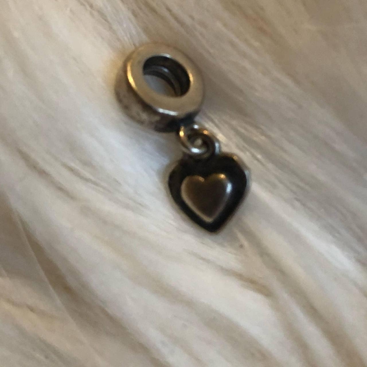 PANDORA Sterling Silver Dangling heart charm bead - Depop