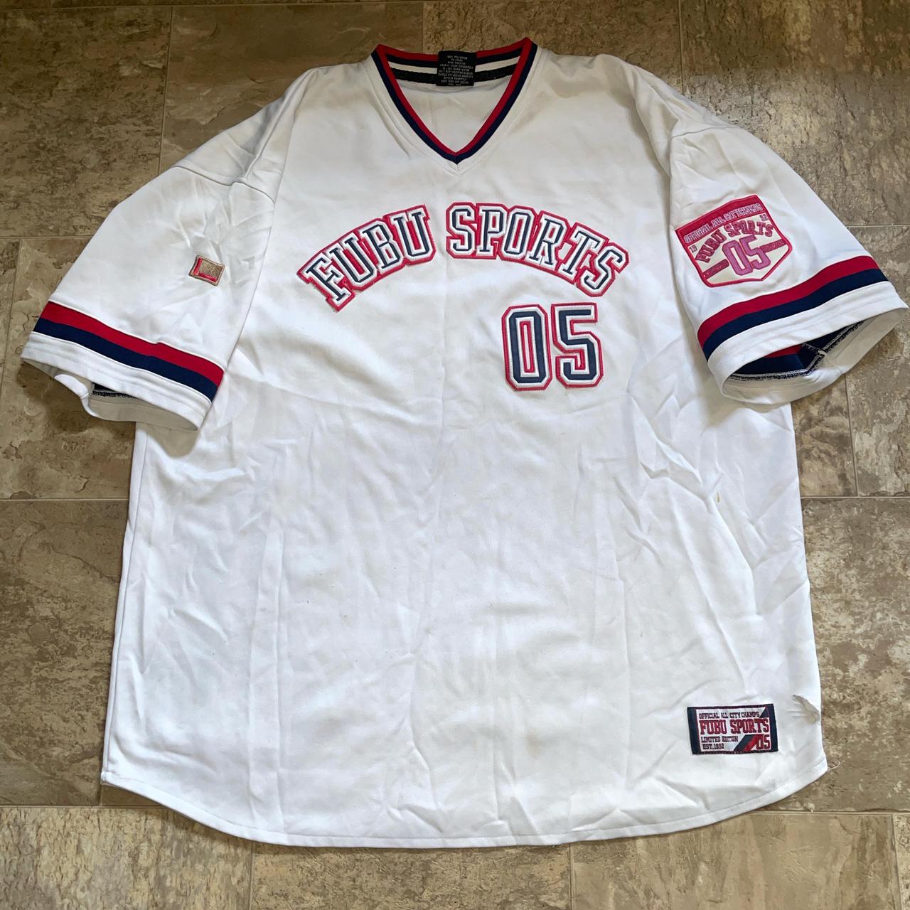 VTG Y2K Fubu sports jersey xxl baggy Y2K skater... - Depop