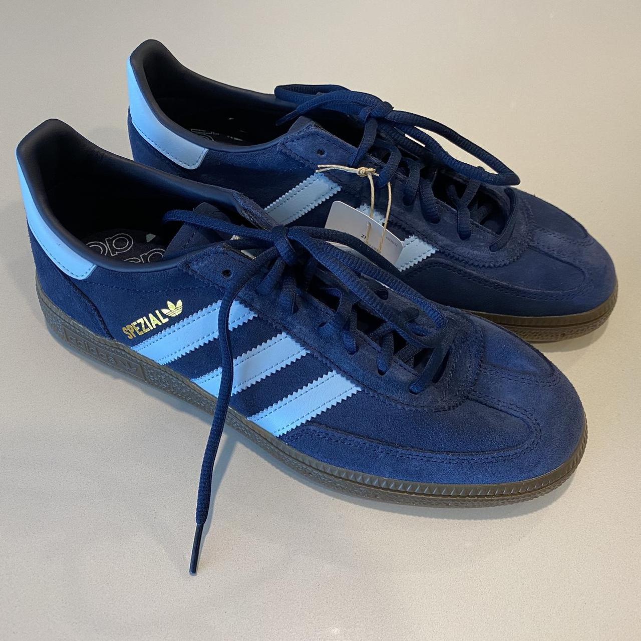 Brand new Adidas Handball Spezials in the color navy... - Depop