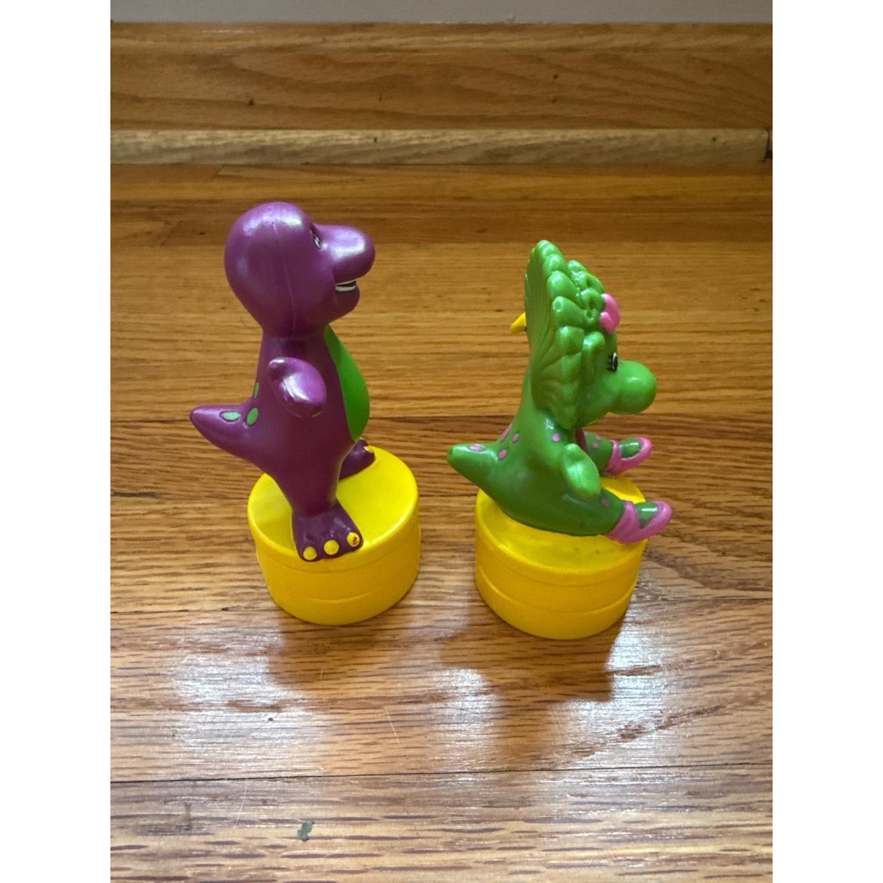 Barney & Baby Bop Purple/Green Plastic Stamps •... | Depop