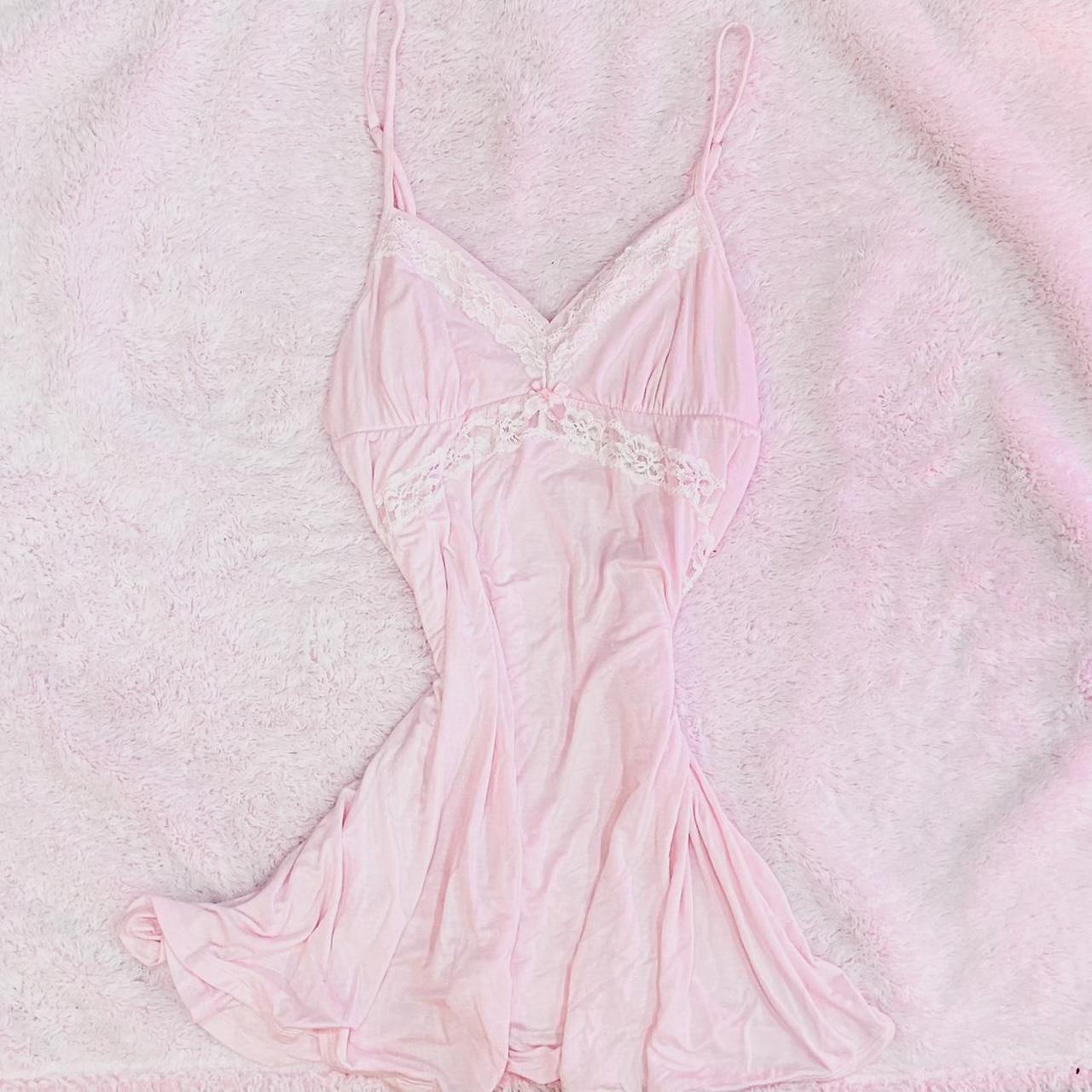 Baby pink lace babydoll Victoria’s Secret dress... - Depop