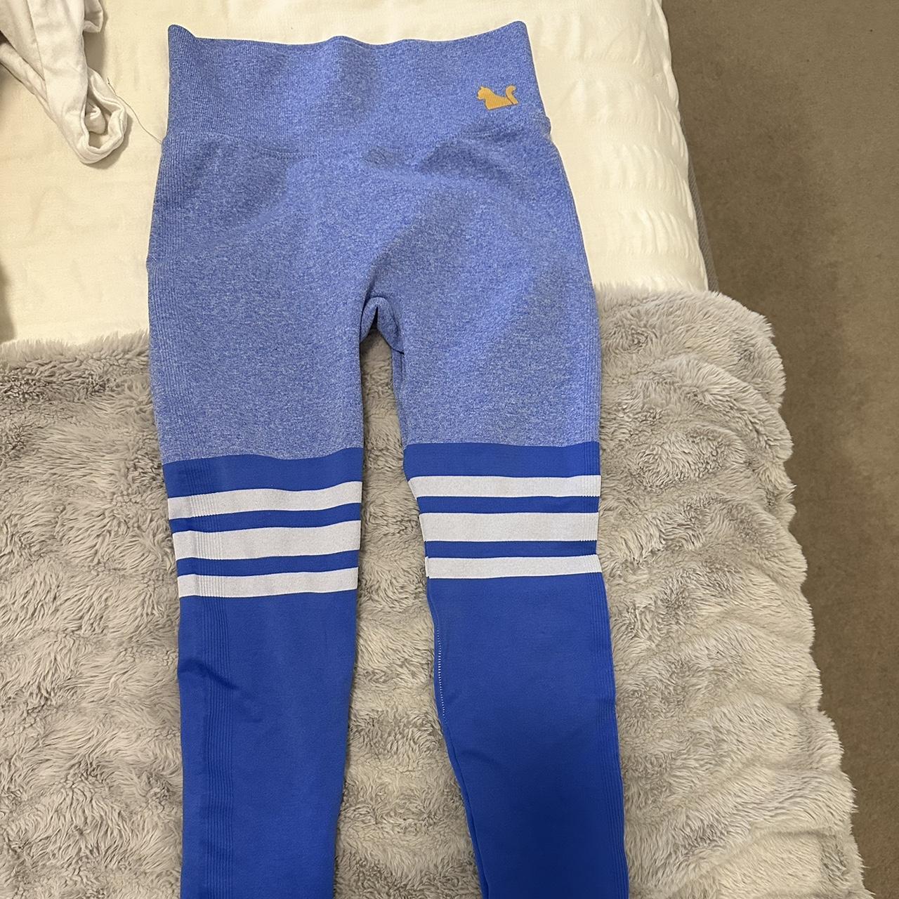 Kings blue gym leggings ScrunchBum Amazing on so so... - Depop
