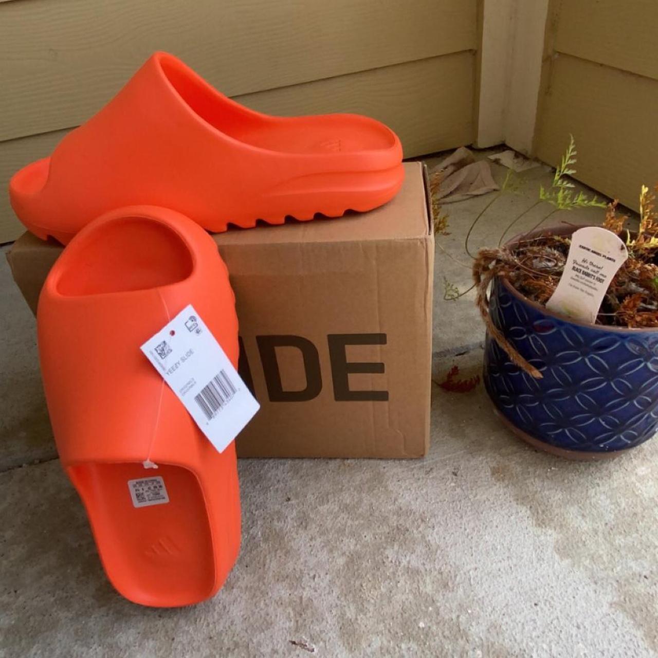 Yeezy Slide “Enflame Orange” OG Release size... - Depop