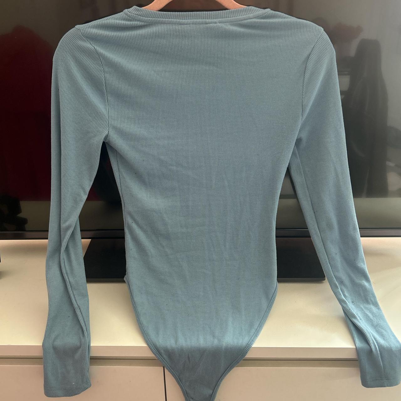 blue body suit - Depop
