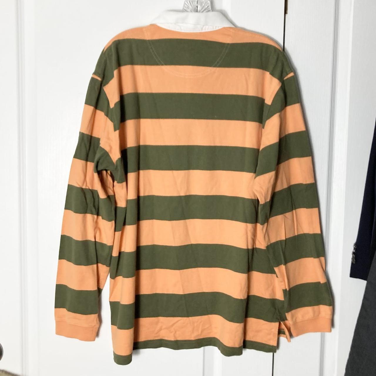 Lacoste Rugby Polo XL Long Sleeve Striped Preppy... | Depop